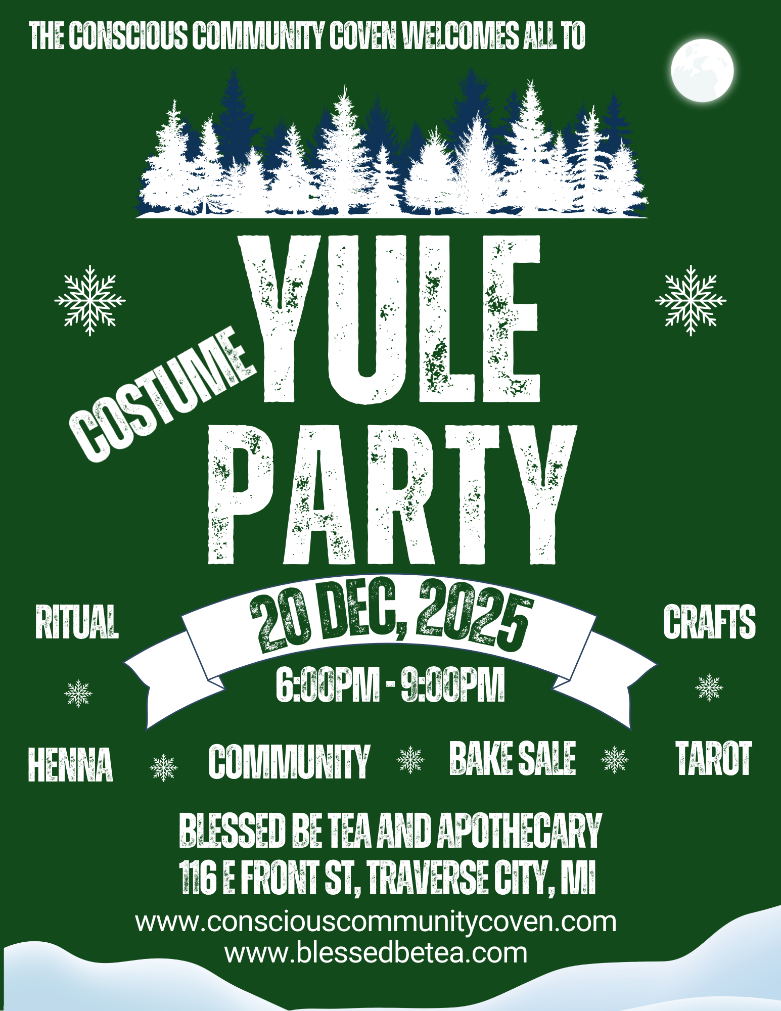 Yule - Winter Solstice Party - Dec. 20th 6p-9p | Blessed Be Tea and ...